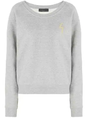 GIUSEPPE ZANOTTI Logo-embroidered Cotton Sweatshirt - Grey