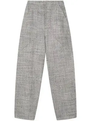 Stella McCartney Tapered-leg Wool Trousers - Grey
