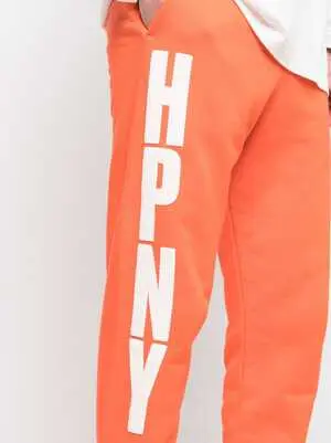 Heron Preston Hpny-print Tapered Track Pants - Orange