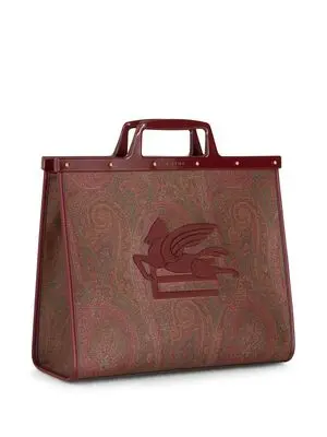 Etro Pegaso-motif Shopping Bag