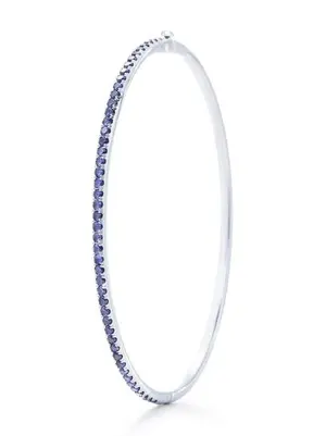 Kwiat 18kt White Gold Sapphire Bangle