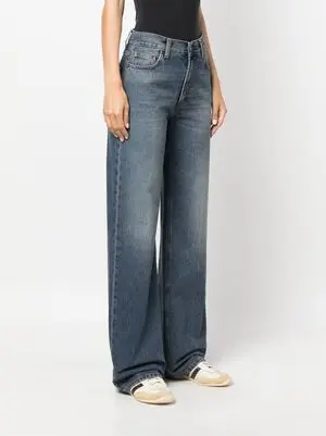 HAIKURE Wide-leg Denim Trousers - Blue