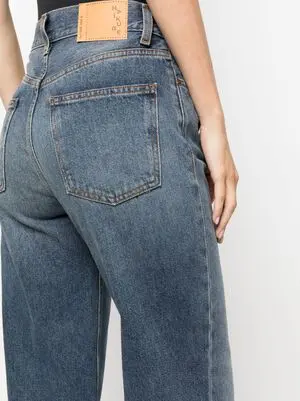 HAIKURE Wide-leg Denim Trousers - Blue