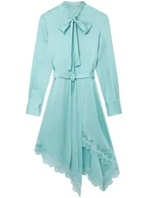 Stella McCartney Double Satin Lace-trim Dress