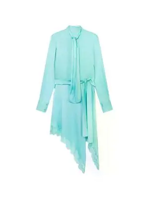 Stella McCartney Double Satin Lace-trim Dress