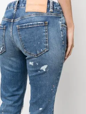 Dsquared2 Cropped Skinny Jeans