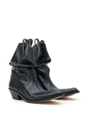 MAISON MARGIELA Tabi 55mm Slouchy Western Boots - Black