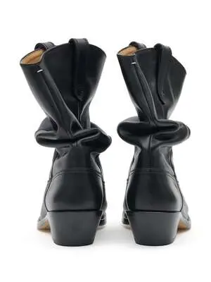 MAISON MARGIELA Tabi 55mm Slouchy Western Boots - Black