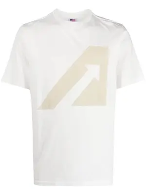 AUTRY Logo-print Cotton T-shirt - White