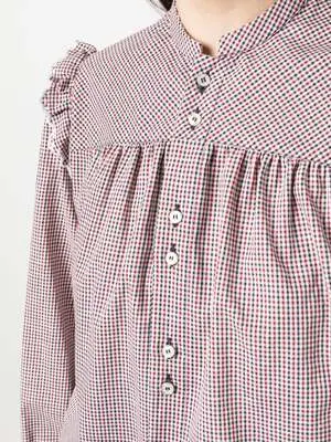 Dsquared2 Check-pattern Ruffled Blouse