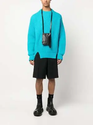 JIL SANDER Leather Messenger Bag