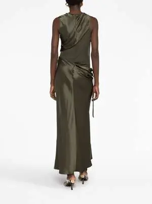 Christopher Esber Verdant Falls Silk Maxi Dress