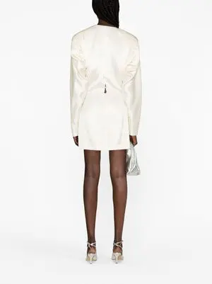 Magda Butrym Silk Wrap Mini Dress