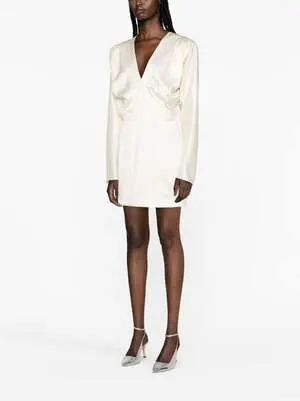 Magda Butrym Silk Wrap Mini Dress