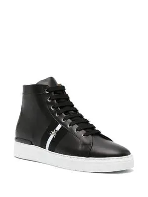 Philipp Plein Skull-charm Leather Sneakers