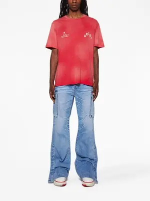 Amiri Vintage Collegiate Logo-print T-shirt