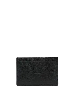 TOM FORD Logo-plaque Leather Cardholder - Black
