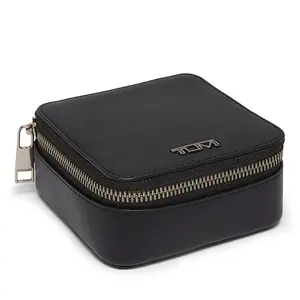 Tumi Belden Leather Jewelry Case Black