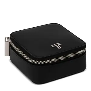 Tumi Belden Leather Jewelry Case Black/gunmetal
