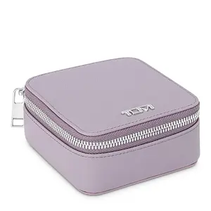 Tumi Belden Leather Jewelry Case Lavender