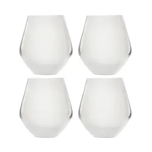 GODINGER Meridian Stemless Glasses, Set Of 4 - White