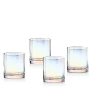 GODINGER Monterey Double Old Fashioned Glasses, Set Of 4 - Clear
