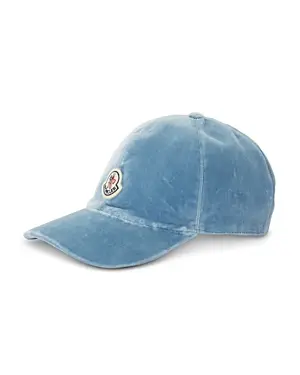 Moncler Cotton Baseball Cap - Light Blue