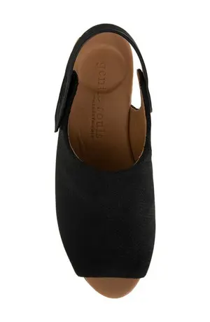 Gentle Souls By Kenneth Cole Nyssina Platform Slingback Sandals - Black