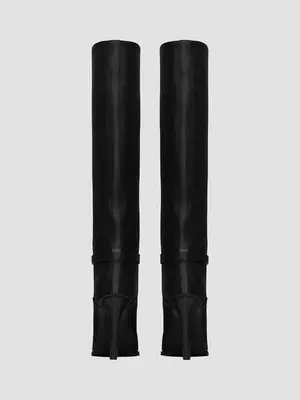 Saint Laurent Diane Boots In Grained Leather