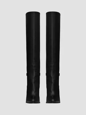 Saint Laurent Diane Boots In Grained Leather