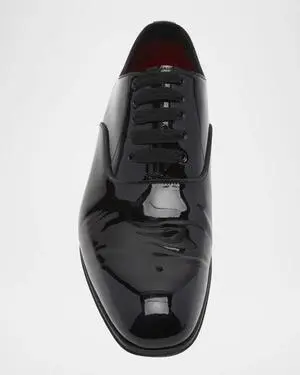 TOM FORD Edgar Patent Leather Oxfords - Black