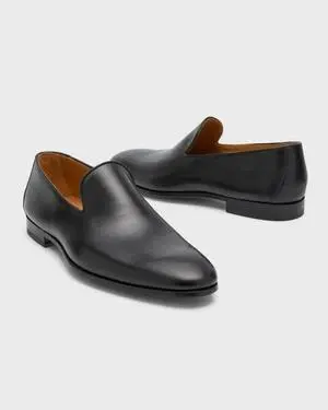 Magnanni Diaz Leather Loafers - Black