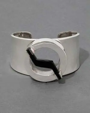 Alexis Bittar Vintage 1980s Geometric Cuff Bracelet