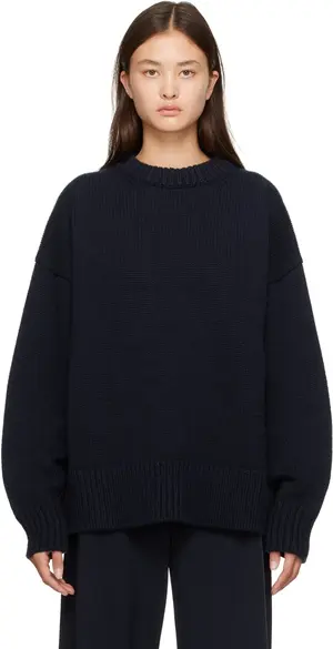 THE ROW The Row Navy Ophelia Sweater Navy