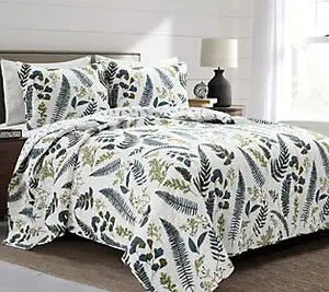 LUSH DECOR Devonia Allover Rev. Oversized Quilt 3pc F/q By - One-color