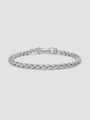 David Yurman Wheat Chain Bracelet In Sterling Silver, 4mm Silver