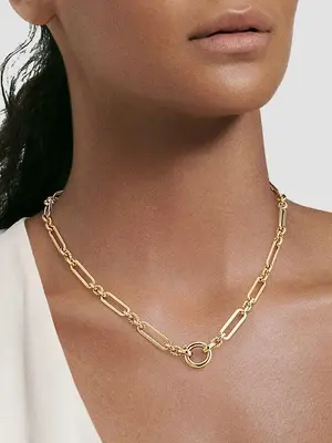 David Yurman Lexington Chain Necklace In 18k Yellow