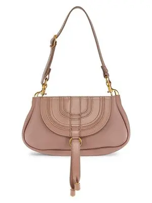 Chloé Women's Marcie Leather Shoulder Bag - Woodrose - Woodrose