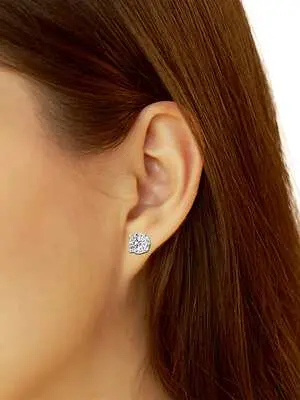 Saks Fifth Avenue Collection 14k Gold & Diamond 4-prong Stud Earrings/0-8.00 Tcw