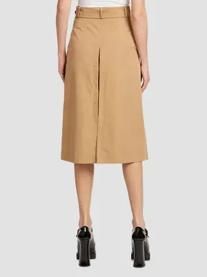 Moschino Trench-style Belted Midi Skirt - Beige