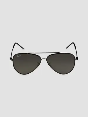 Ray-ban Rbr0101s 59mm Inverted Aviator Sunglasses - Black