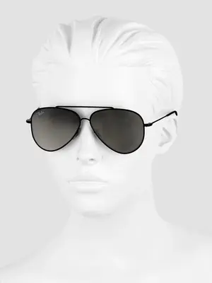 Ray-ban Rbr0101s 59mm Inverted Aviator Sunglasses - Black