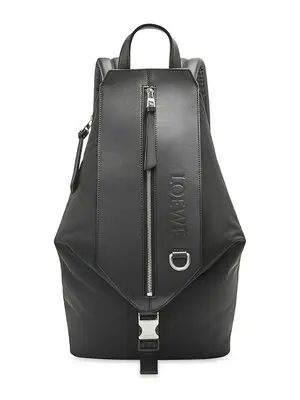 Loewe Men's Small Convertible Backpack - Black - Black
