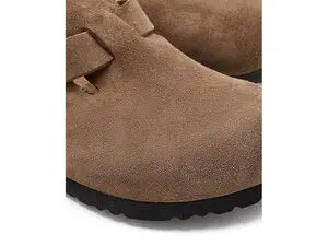 BIRKENSTOCK Boston Suede Clogs - Brown
