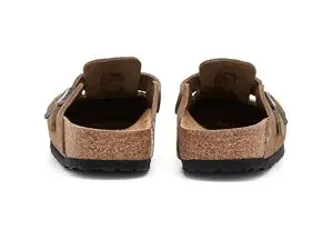 BIRKENSTOCK Boston Suede Clogs - Brown
