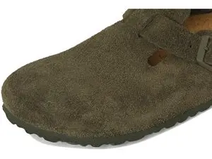 BIRKENSTOCK Boston Suede Clog Shoes - Green