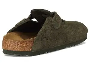 BIRKENSTOCK Boston Suede Clog Shoes - Green