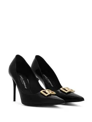 Dolce & Gabbana Logo-lettering Leather Pumps