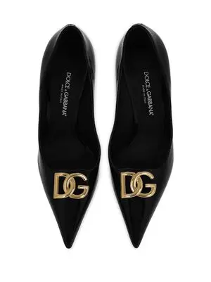 Dolce & Gabbana Logo-lettering Leather Pumps