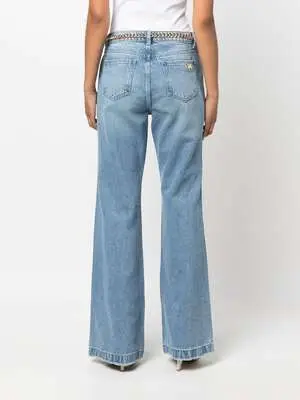 Michael Kors Bootcut Jeans With Belt